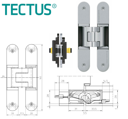 CERNIERA TECTUS TE 340 3D NRG | Shop Cioni Soluzioni